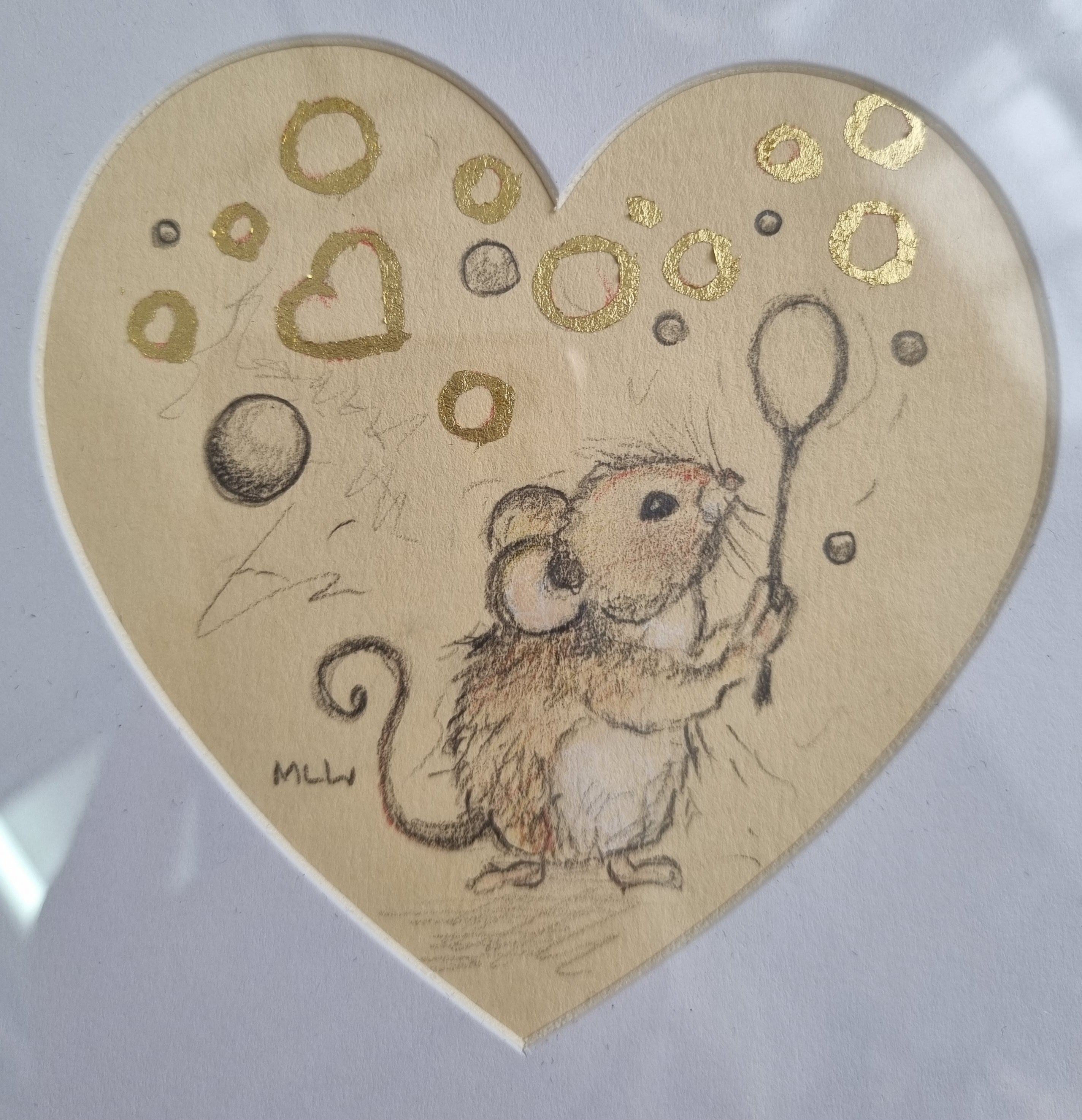 Marie Louise Wrightson Blowing Bubbles ORIGINAL Sketch - Pocklington – The Acorn Gallery