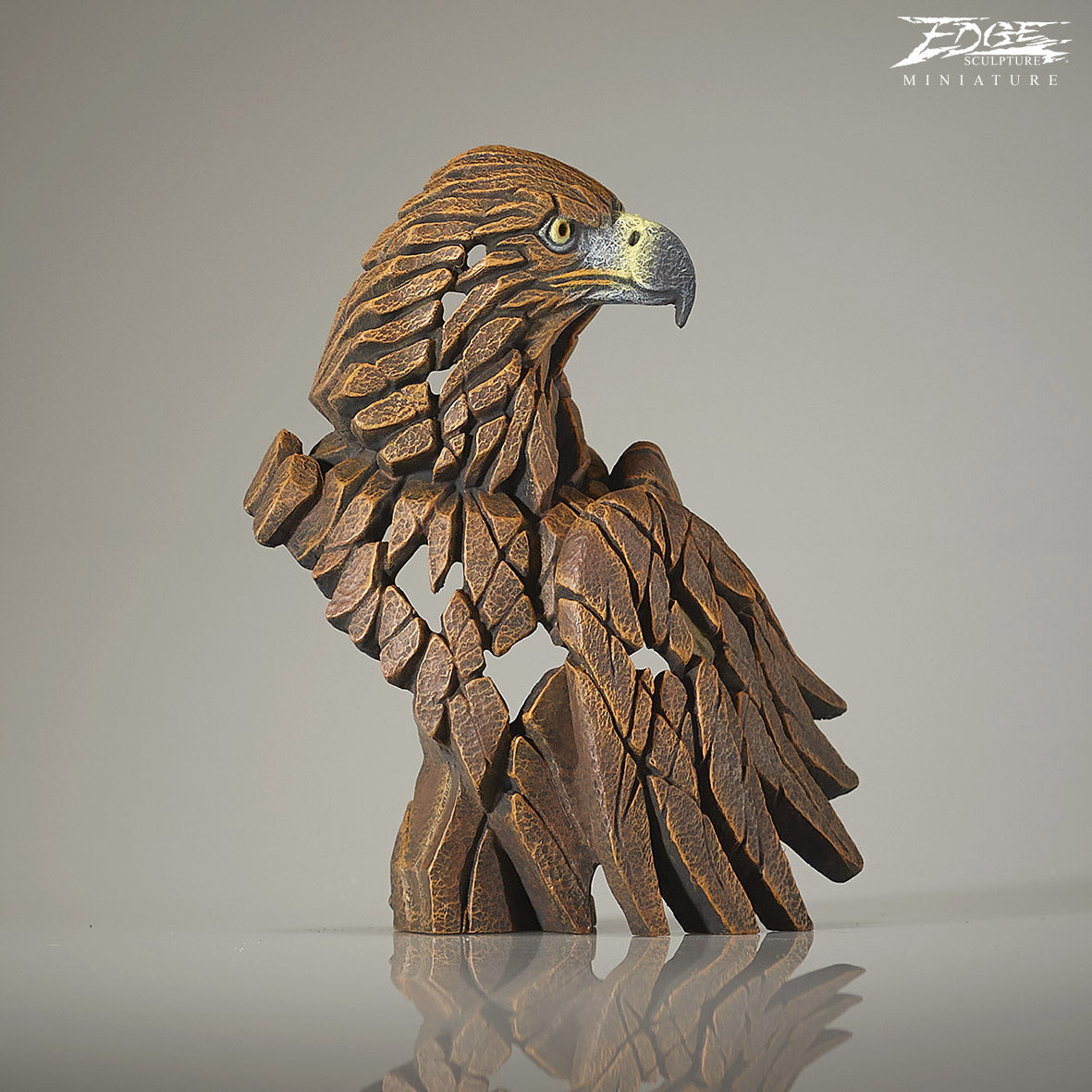 Edge Sculpture Golden Eagle Miniature - The Acorn Gallery Pocklington