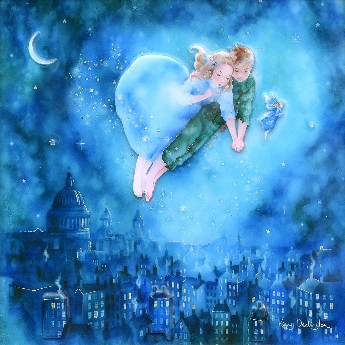 Peter Pan and Wendy by Kerry Darlington - The Acorn Gallery, Pocklington