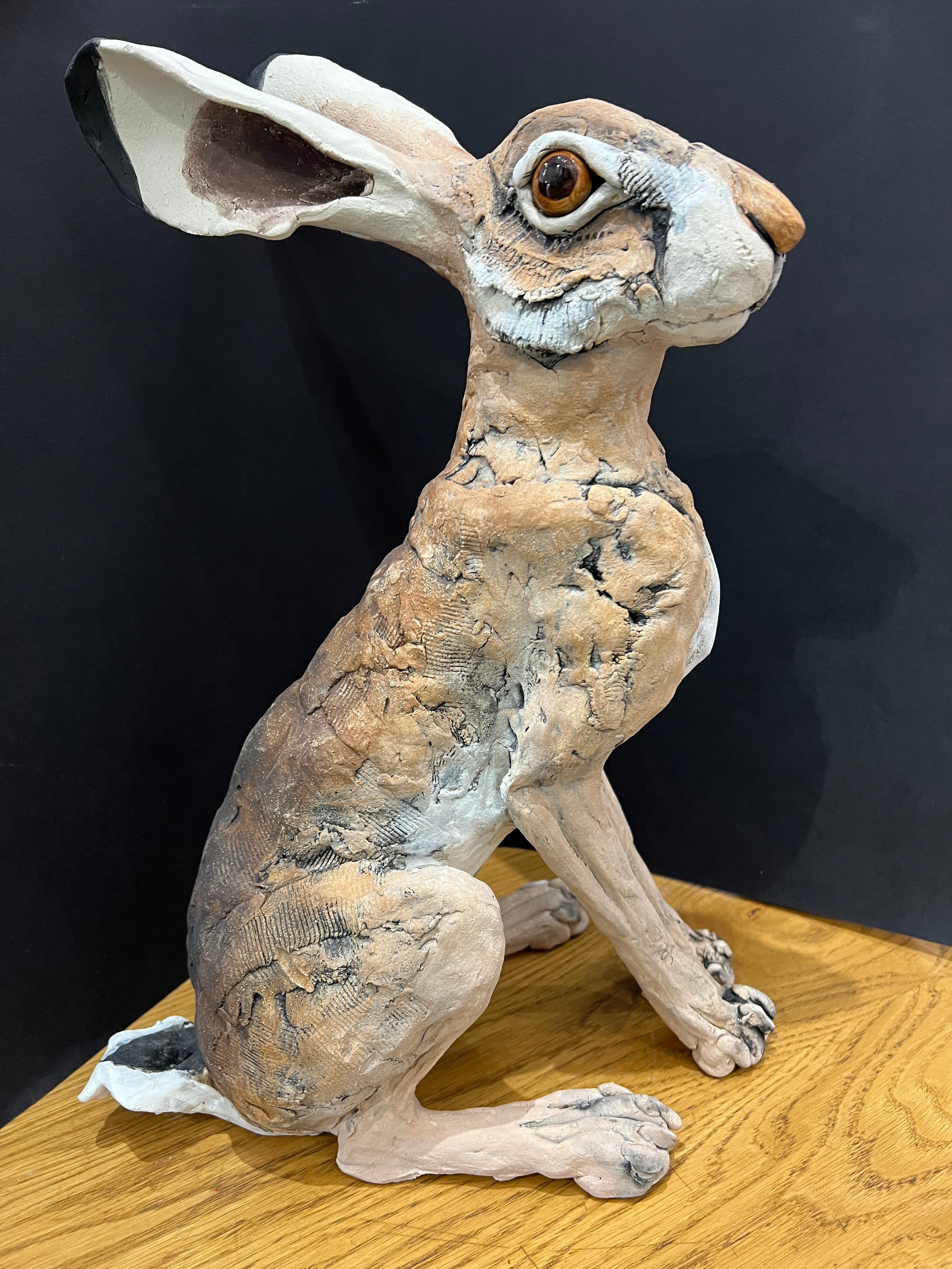 Sitting Hare Original Sculpture by Louise Brown - The Acorn Gallery ...