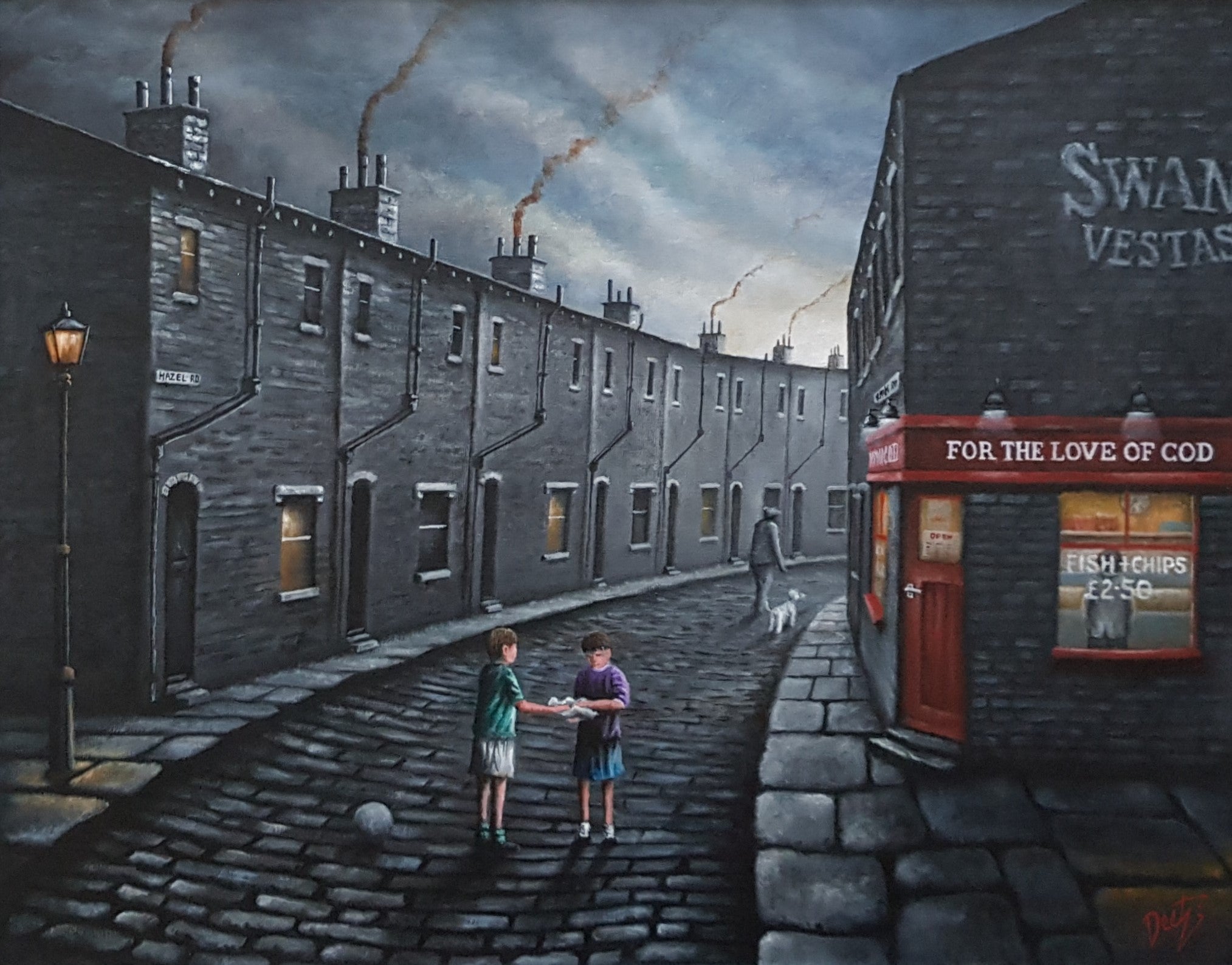 Peter Davidson For The Love Of Cod Original Painting - The Acorn Gallery