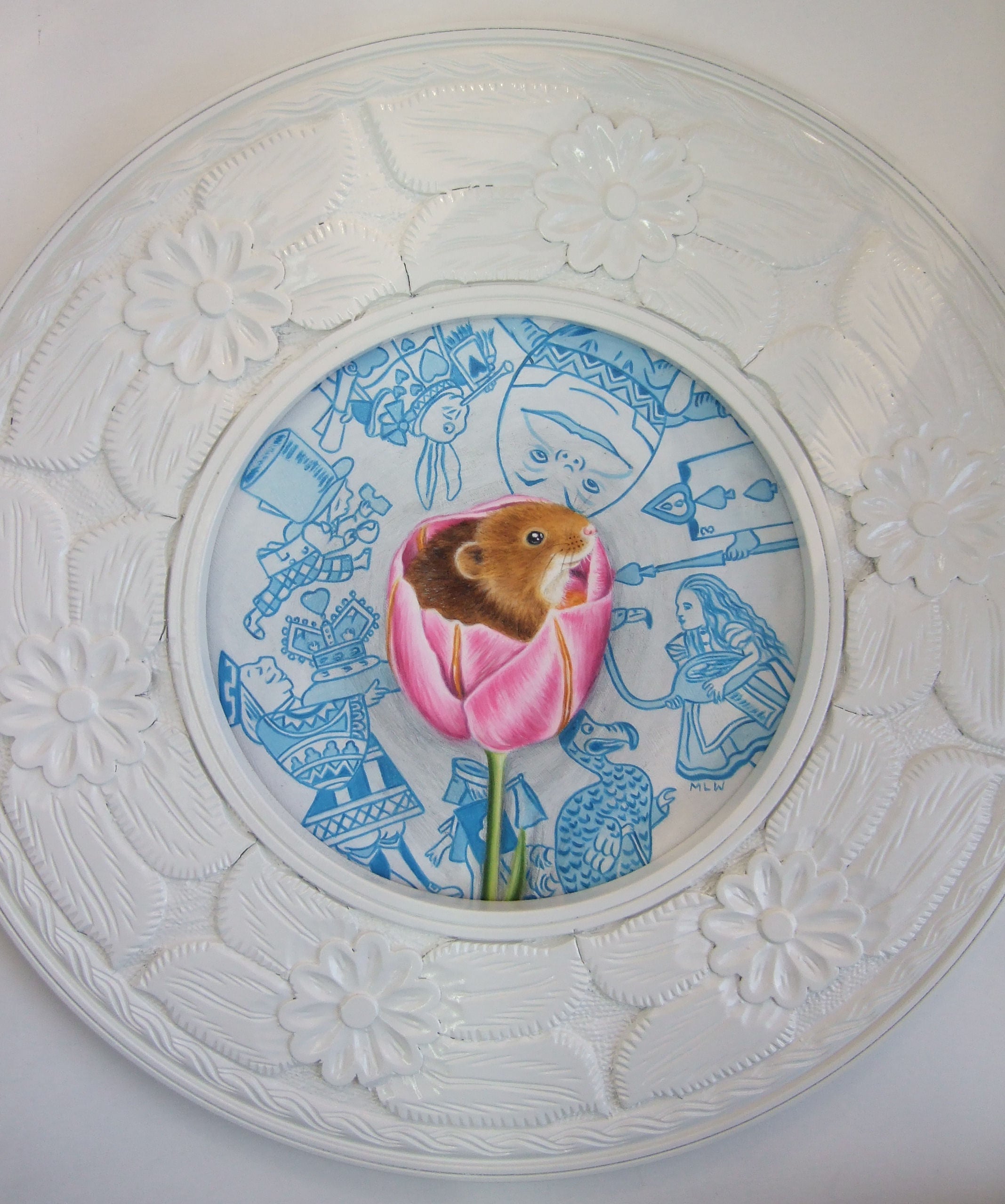 Marie Louise Wrightson In The Red Queens Garden Original - Pocklington ...