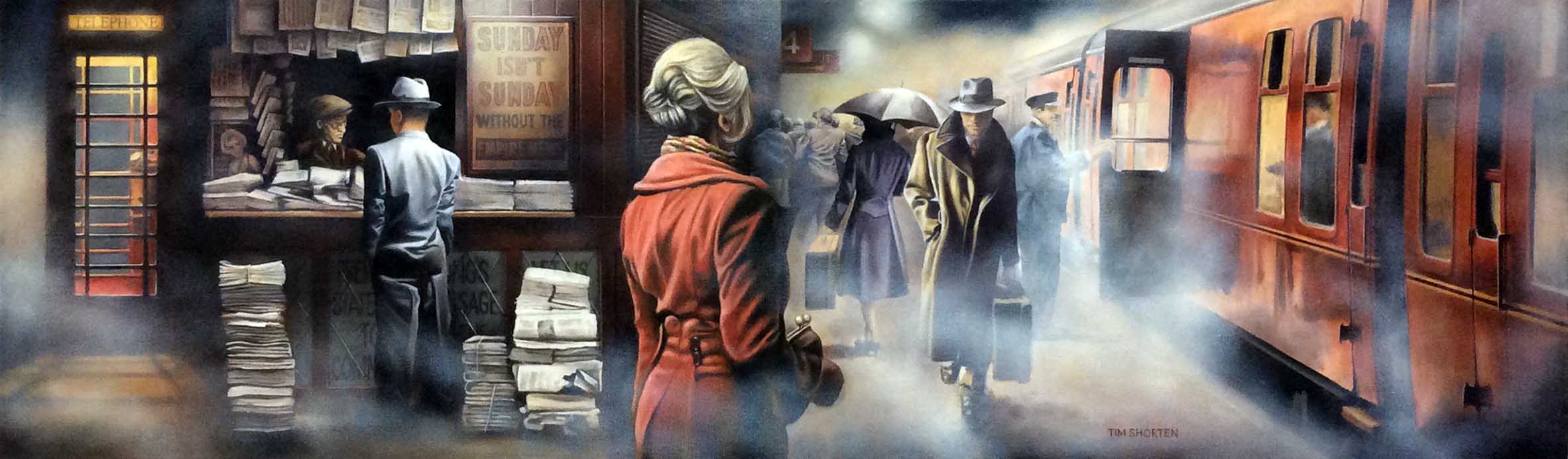Tim Shorten Welcome Home Original Painting - The Acorn Gallery